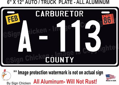 Cars / Pixar / Tow Mater’s A-113 *ALL ALUMINUM* Replica Prop License ...