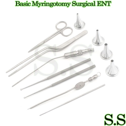 11 Pieces Basic Myringotomy Surgical ENT Instruments | eBay