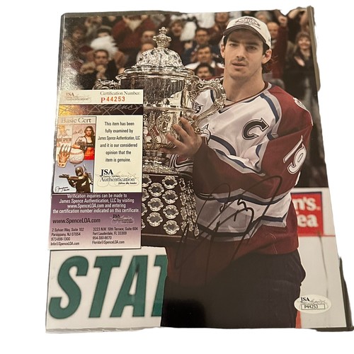 JOE SAKIC Signed Colorado Avalanche 8x10 Photo W/Stanley Cup JSA ...