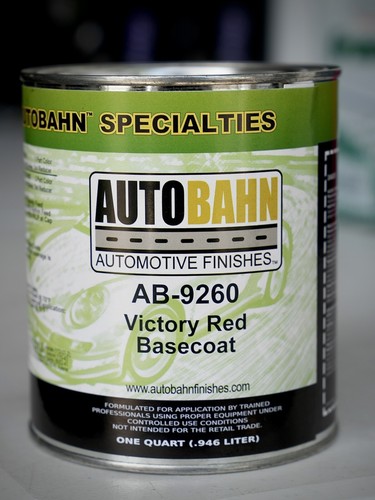 Autobahn Victory Red Basecoat Auto Paint QUART Size GM Code WA9260/High ...