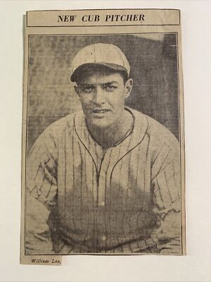 Bill Lee Chicago Cubs 1933 Sporting News Baseball 4X7 Panel | eBay