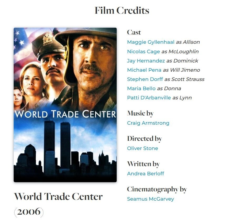 World Trade Center Movie Cast