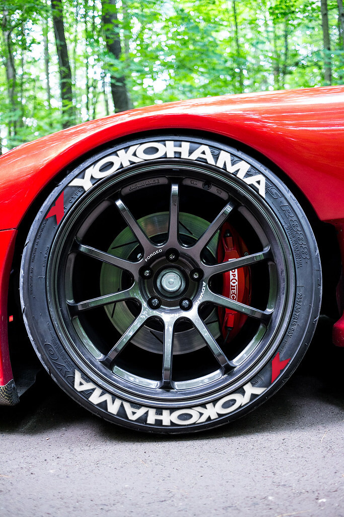 Yokohama Tire Decals Four Tires Performance Car Sticker Tire Pvc
