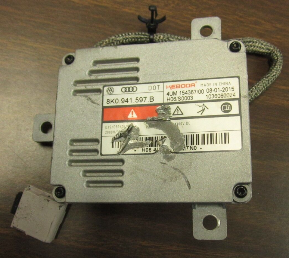 2015-2017 AUDI A3 XENON HID HEADLIGHT BALLAST CONTROL MODULE 8K0941597B ...