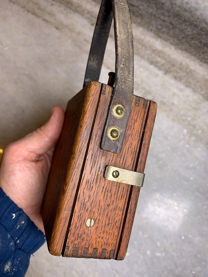 Rare Antique Oak Wood Wooden Western Electric Telephone Phone Line ...