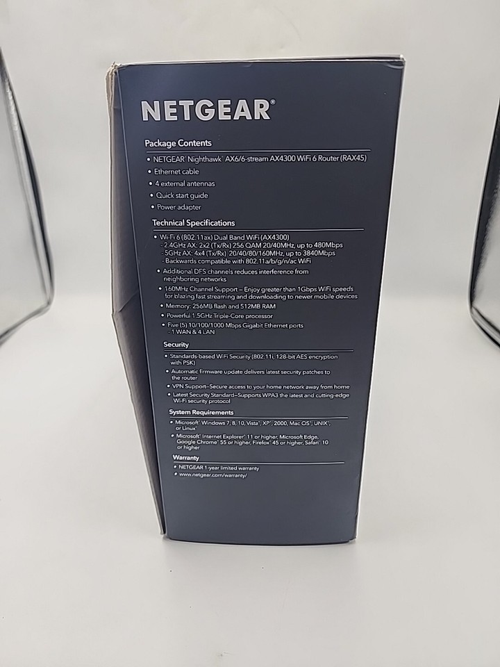 NETGEAR Nighthawk AX6 RAX45 6-Stream Wifi Router | eBay