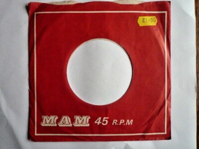 Original MAM RECORD SLEEVE FOR 7" SINGLES. .... | eBay