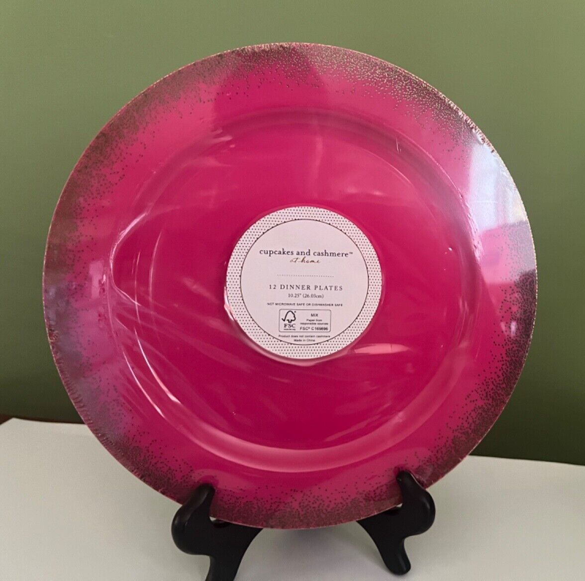 Set of 12 Rachel Zoe Pink Disposable 48 Plastic CUTLERY & C&C DINNER ...