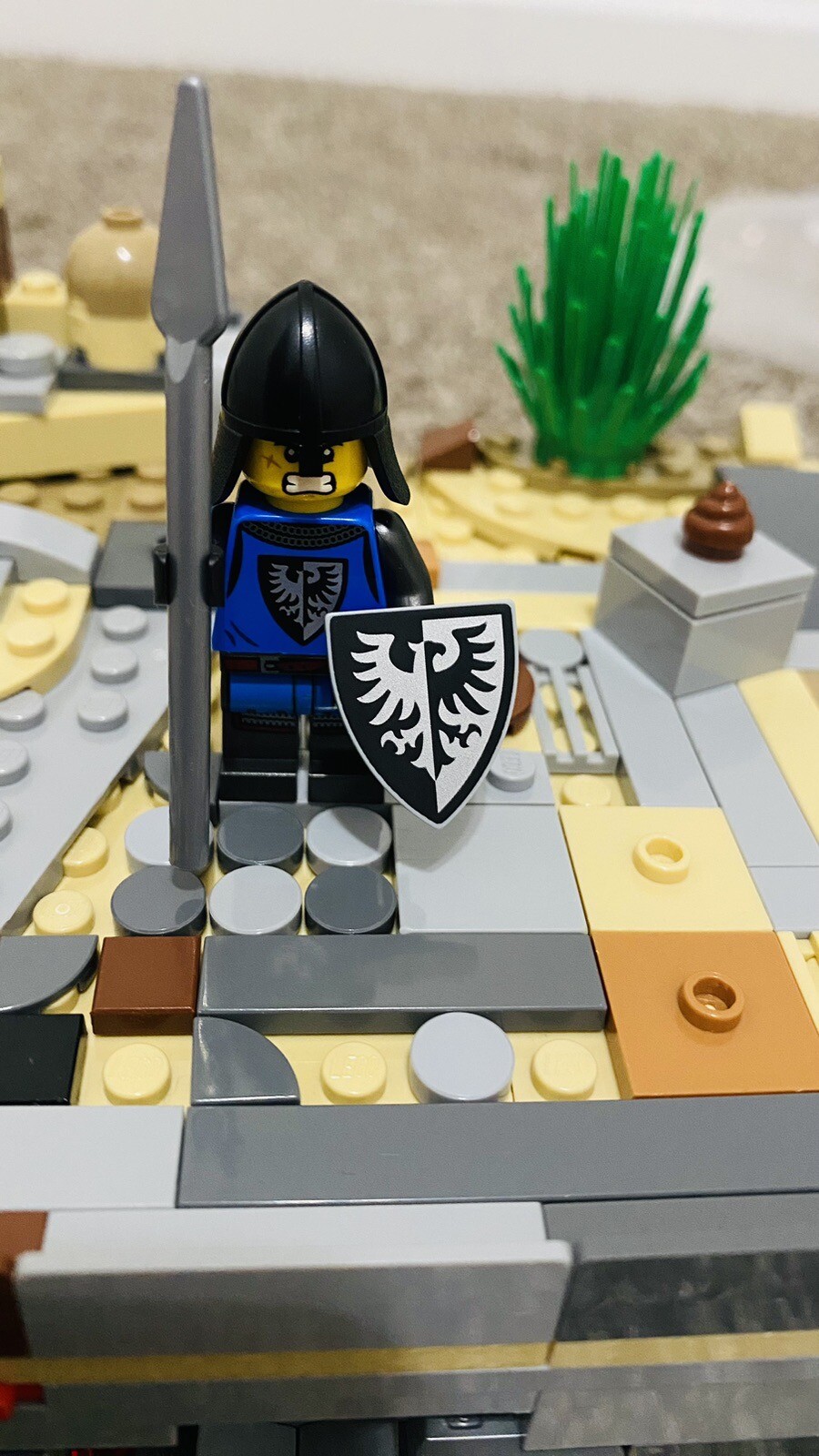 LEGO Minifigure Cas099 Black Falcon Knights Castle | eBay