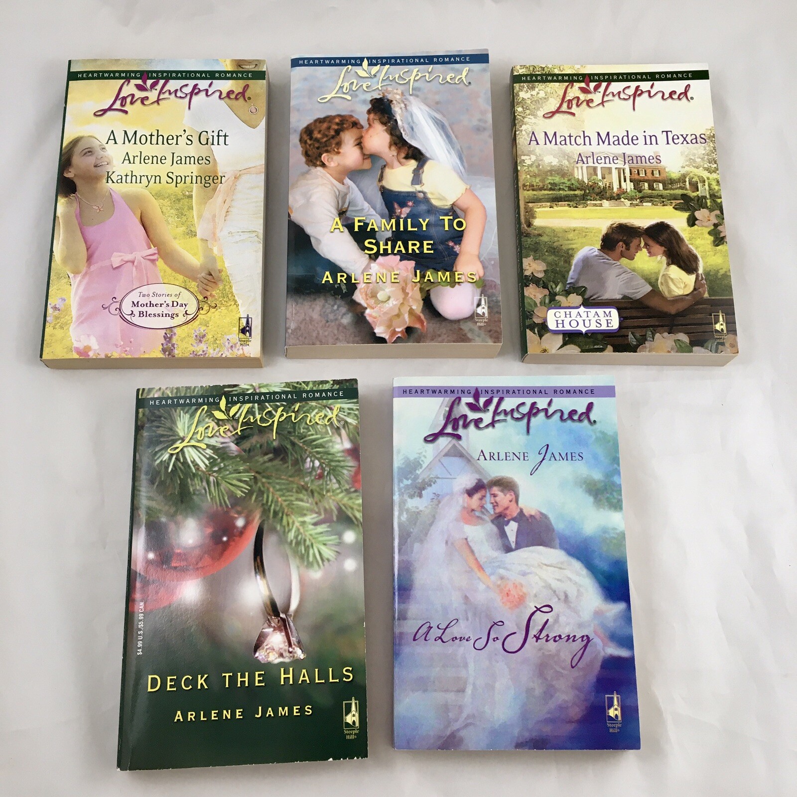 Steeple Hill Love Inspired lot of 6 books by Arlene James | eBay