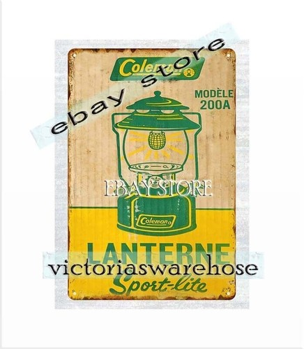 Coleman Sport-Lite 200 Lantern metal tin sign cottage farm signs ...