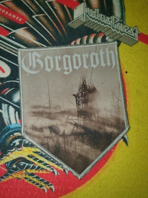 Gorgoroth Shield Patch White Border Black Metal Beherit 66 | eBay