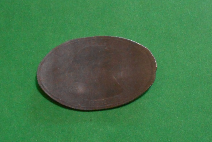 Lincoln Park Zoo elongated quarter not penny Chicago IL USA 25 cent ...