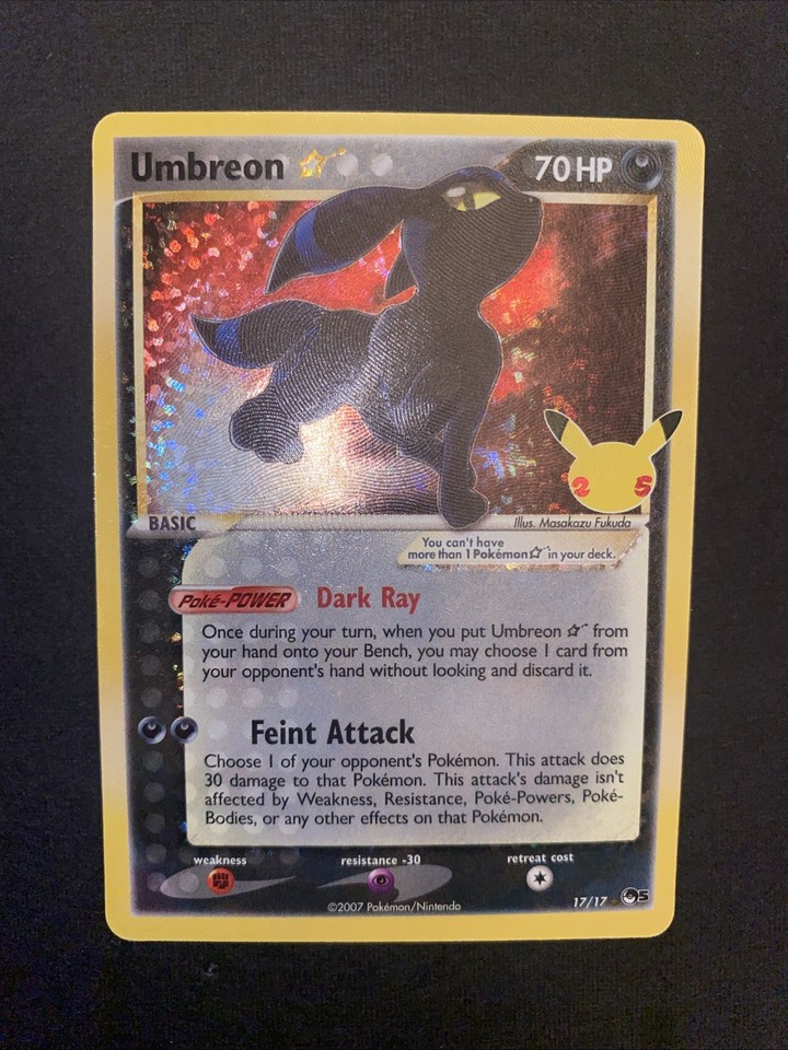 Umbreon #17/17 Celebrations NM/Near Mint Pokemon 2021 - PSA 10 WORTHY ...
