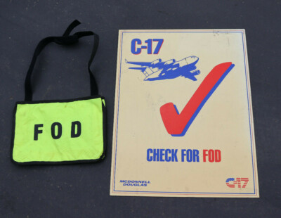 Check For FOD C-17 Military Aircraft McDonnell Douglas Foreign Object ...