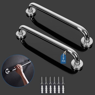 2x Grab Hand Rail Outdoor Safety Handle Support Disability Elderly ...
