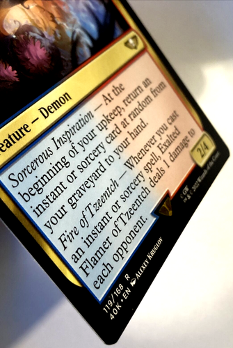 MTG Exalted Flamer of Tzeentch Warhammer 40,000 119/168 Regular Rare ...