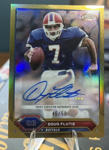 2024 Topps Composite Doug Flutie Autograph 46/50 Gold Chrome Buffalo ...