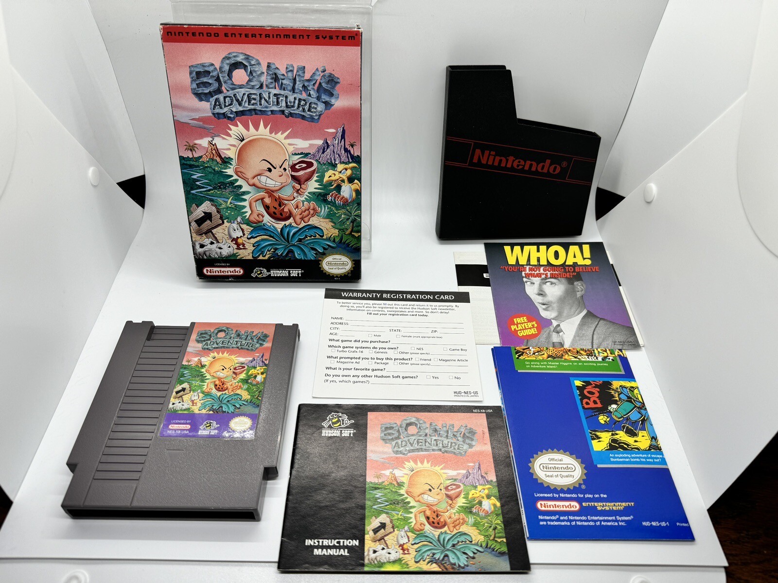 Bonk’s Adventure NES Complete Nintendo CIB With Rare Poster And Reg ...
