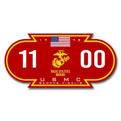 USMC 1100 MOS Decal - USMC Veteran Decal - Marine Corps - Devil Dog 3 ...