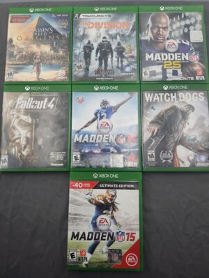Lot 7 Xbox One Games (Xbox One) Tom Clancy Fallout Assassins Creed CIB ...