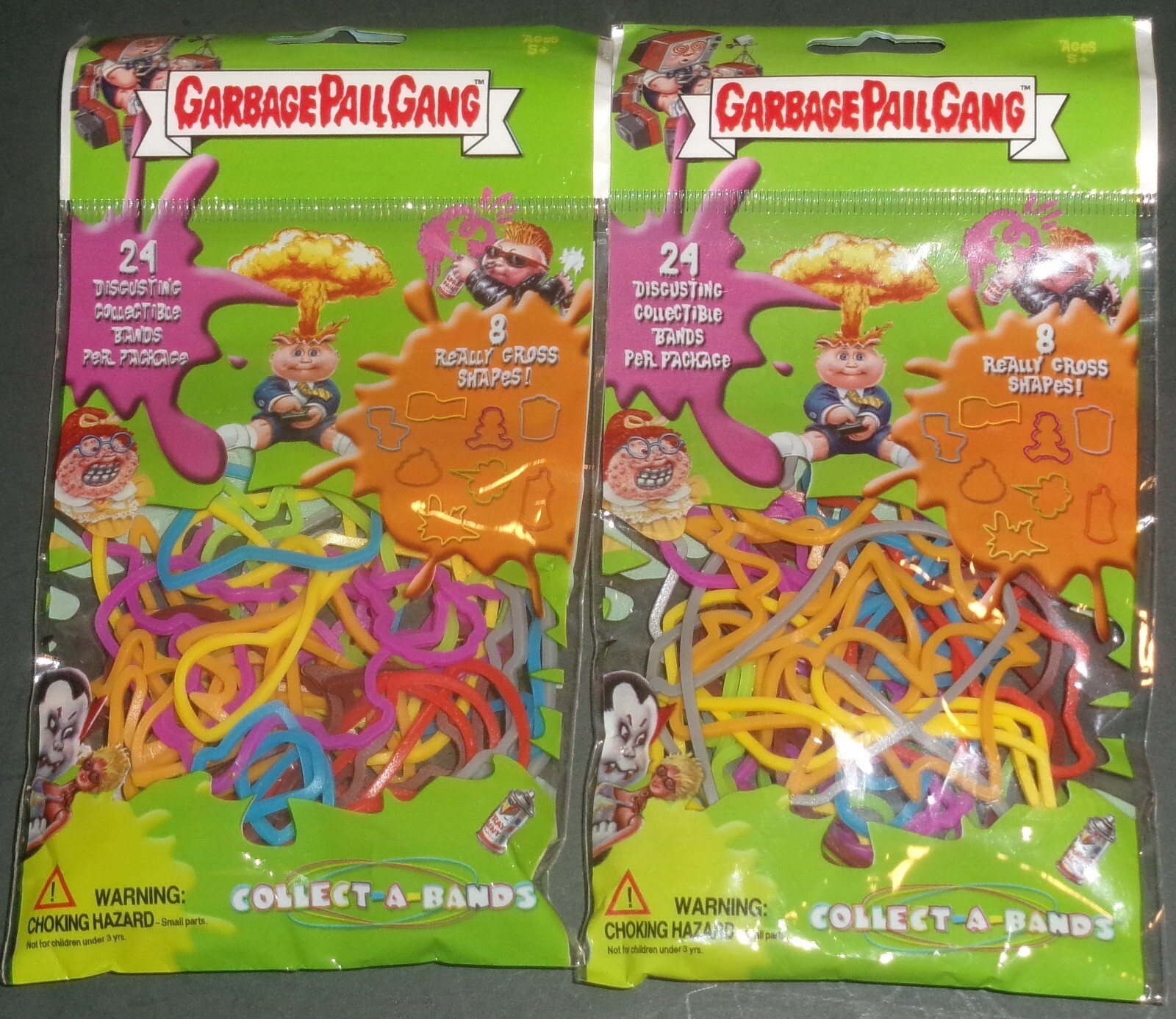 2010 Garbage Pail Kids / Gang *Collectible Bands* 2 Sealed Packs ...