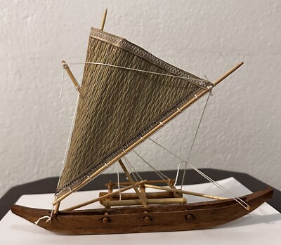 Guam Boats : Flying Proa Sakman - Handmade "9inch". Desk top display ...