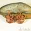 Pure Copper Beads Earrings Wire Wrapped Handcrafted Mba Handmade ...