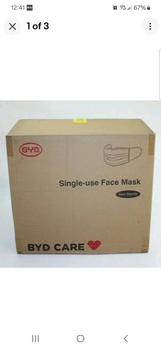 2000 PC Case of BYD CARE Single-Use Surgical Protective Masks One-Size ...