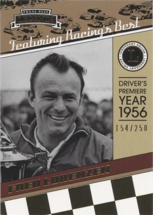 2011 Press Pass Legends - Fred Lorenzen #23 Gold /250 for sale online ...