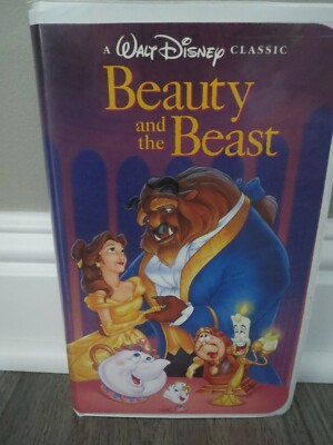 Walt Disney Classic Beauty and the Beast VHS Rare Black Diamond Edition ...