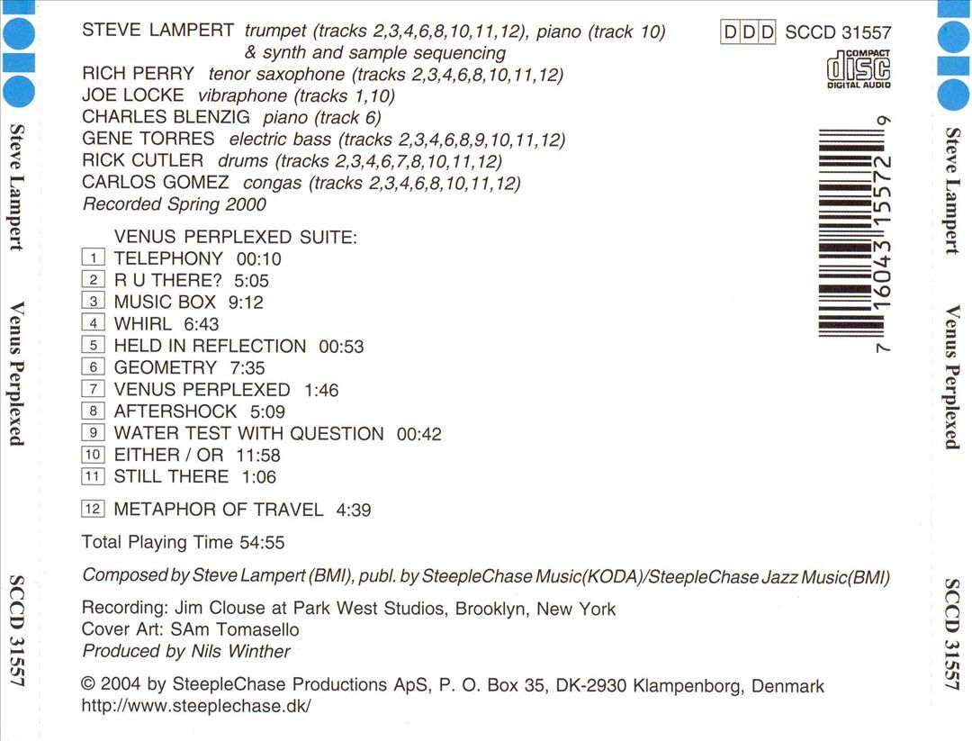 STEVE LAMPERT - VENUS PERPLEXED * NEW CD 716043155729 | eBay