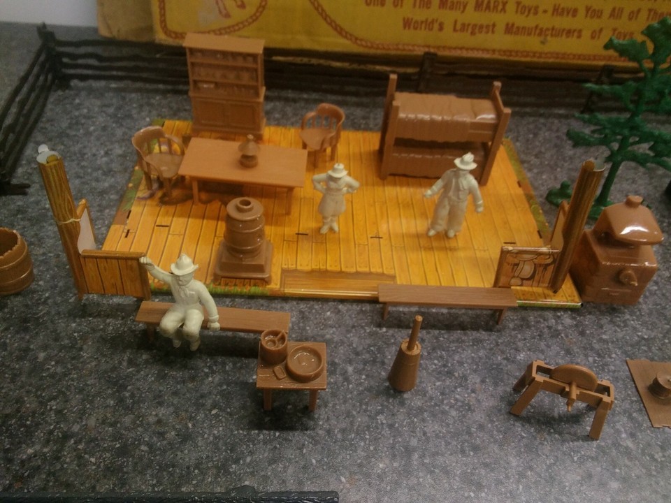 very nice Marx Western Ranch Set with Box early 1950s think it's ...