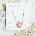 KENDRA SCOTT Brynne Gold Shell Pendant Necklace In Blush Mother-of ...