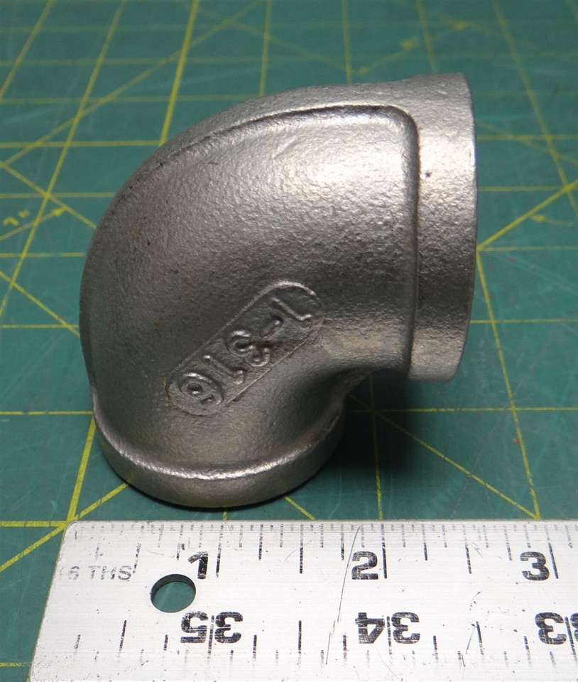 316 Stainless Steel 1" Pipe Elbow Female Threads CAPP-150 | eBay