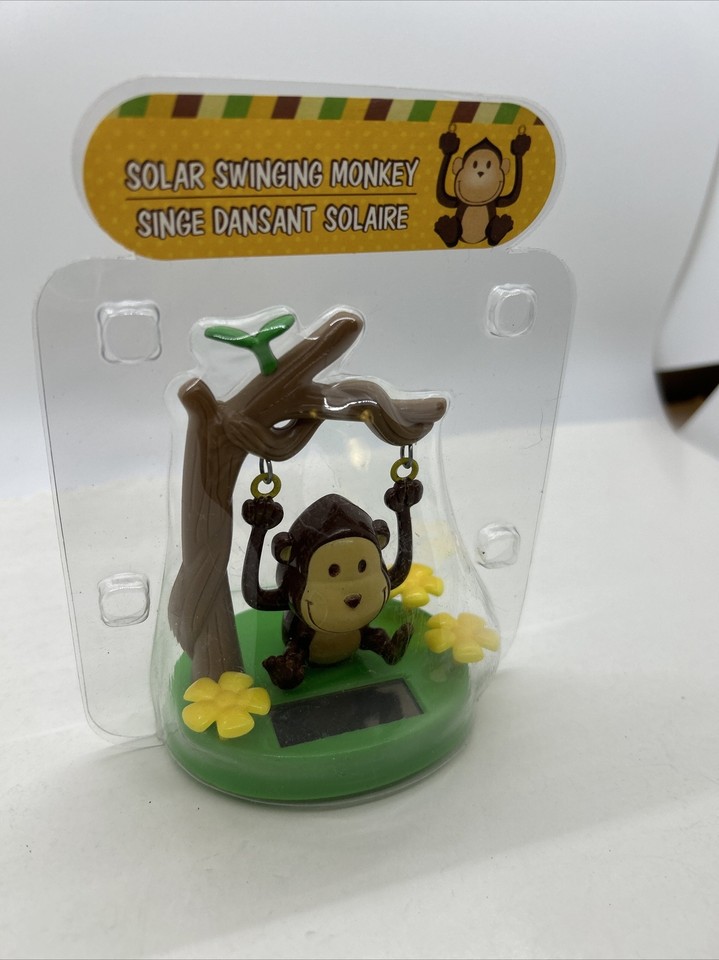 SOLAR POWERED SWINGING MONKEY JUNGLE ZOO SAFARI KID'S ROOM NEW | eBay