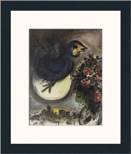 Marc Chagall Bird on Moon Custom Framed Print | eBay