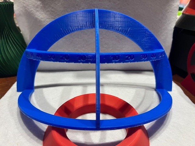 Bowling Ball Quarter Scale Layout Tool with angles (3D Printed) | eBay