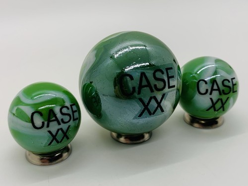 3 Case XX knife/knives Advertising Jumbo 1 1/2” & 7/8” Glass Marbles ...
