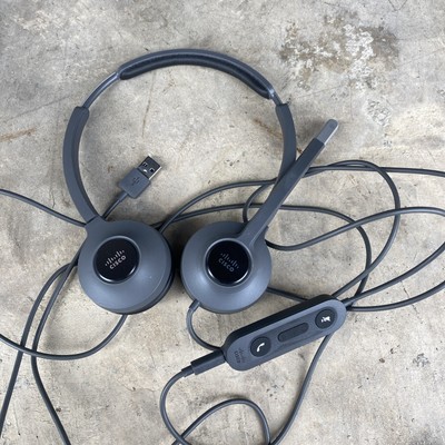Cisco 521 CP-HS-W-521-USB= Headset Wired Single 3.5mm USB Adapter | eBay