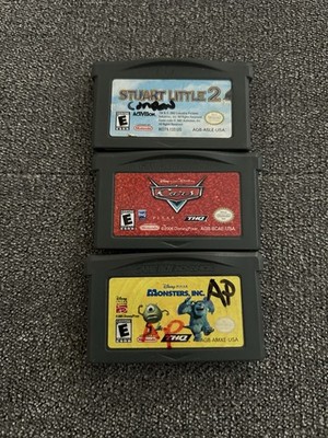 Cars & Monsters, Inc. & Stuart Little 2 (GBA Gameboy advanced) | eBay
