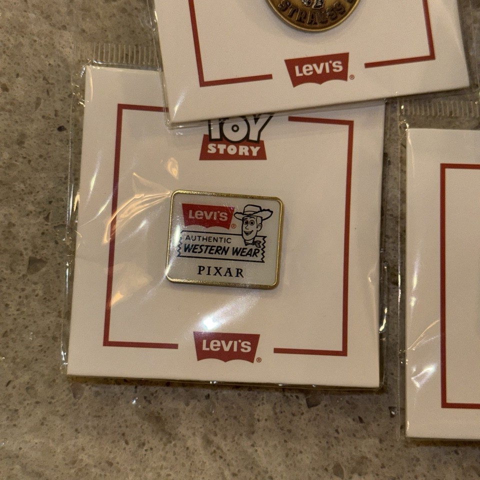 Levi’s X Toy Story Disney Pin COMPLETE SET Of 10 Pins! Sealed Brand New ...