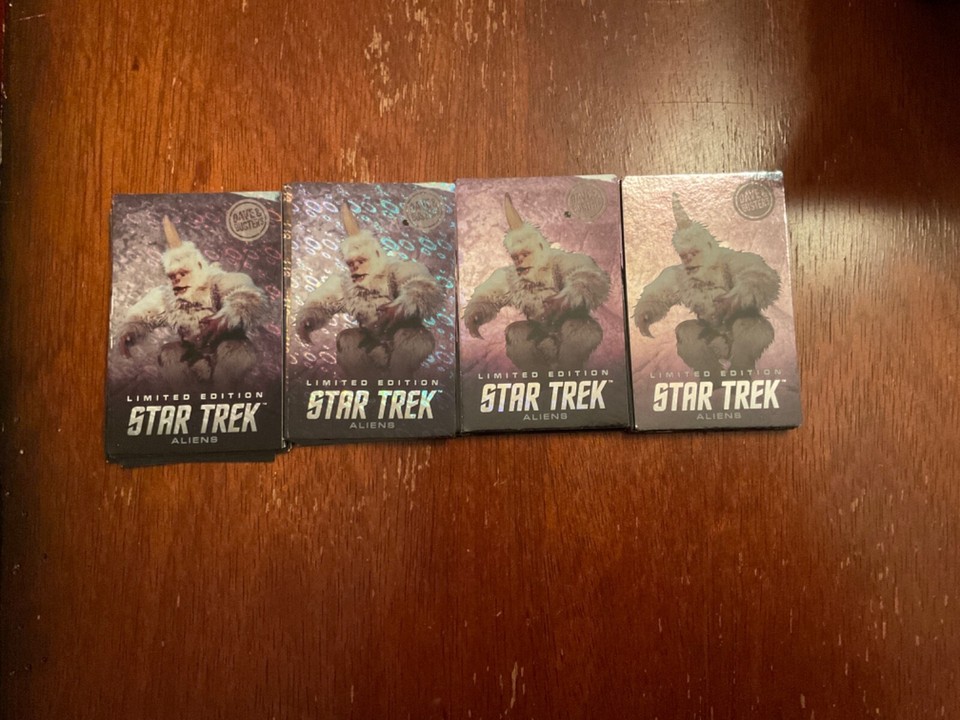 RARE COMPLETE SET STAR TREK Aliens Card Coin Pusher Game Dave Busters ...