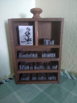 Vtg Back Words Unique Creations,"The Difference Between Men& Boys Is ...