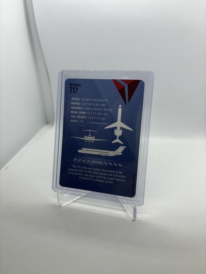 2022 Delta Air Lines Boeing 717 Aircraft Pilot Trading Card #52 | eBay