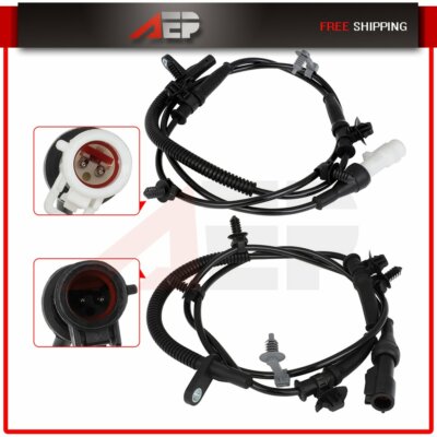 Set 2 Front ABS Wheel Speed Sensor Left or Right Performance For Ford ...