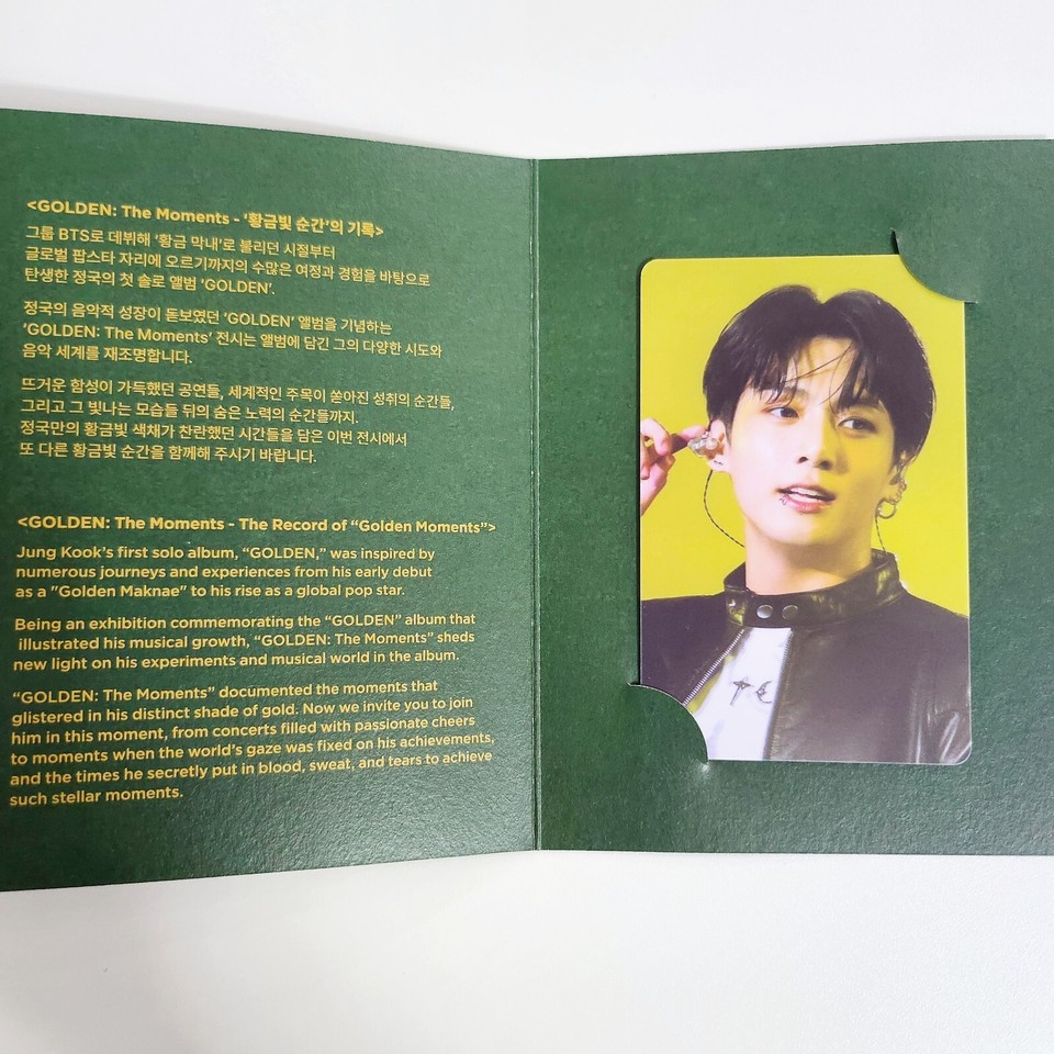 [ON HAND] BTS JUNGKOOK Exhibition 'GOLDEN: The Moments' POP UP Official ...