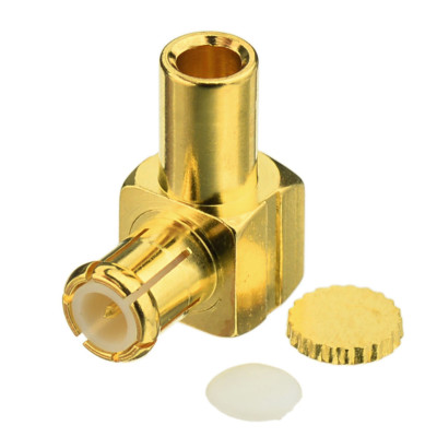 MCX Male Right Angle Solder Connector for 0.086" RG405 Semi Rigid Cable ...