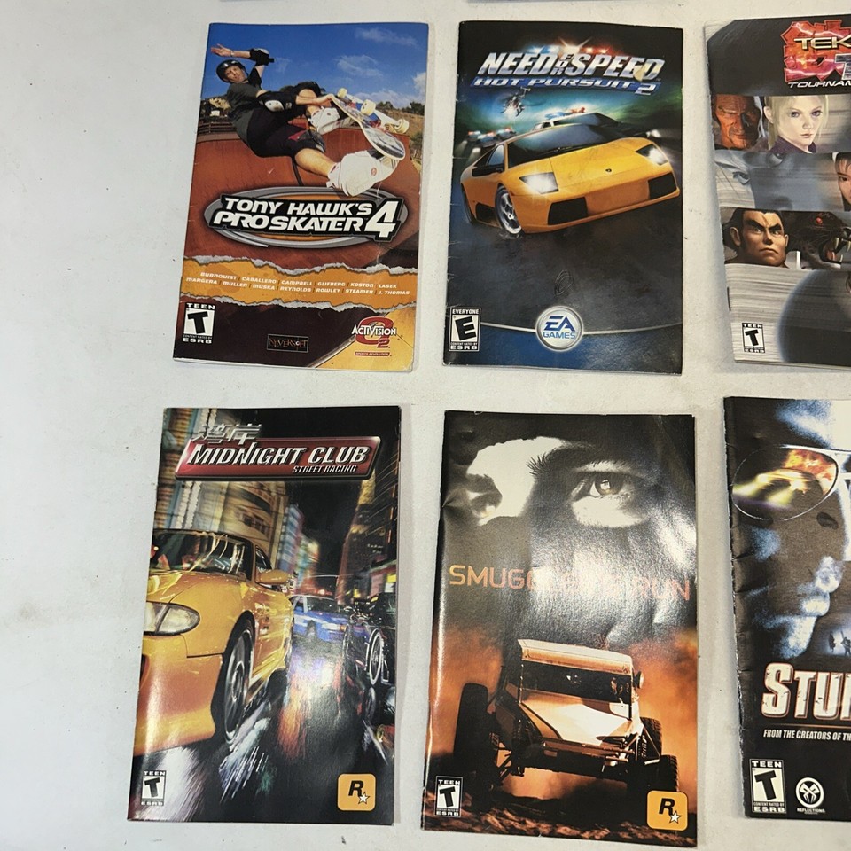 Lot of 17 PS1 & PS2 PlayStation Game Manuals Only | eBay