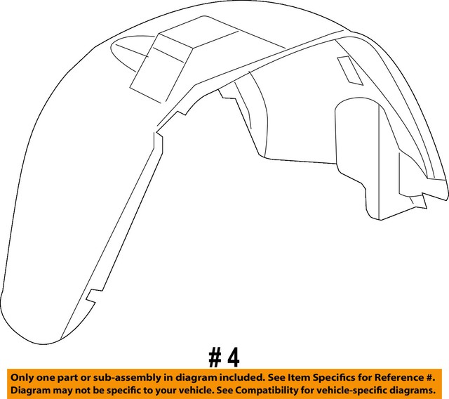 Jeep Chrysler OEM 11-13 Grand Cherokee-fender Liner Right 55079292AG ...